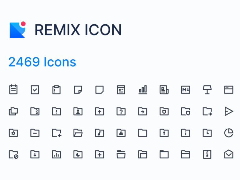 Download Remix Icon Free Icons - Niceui